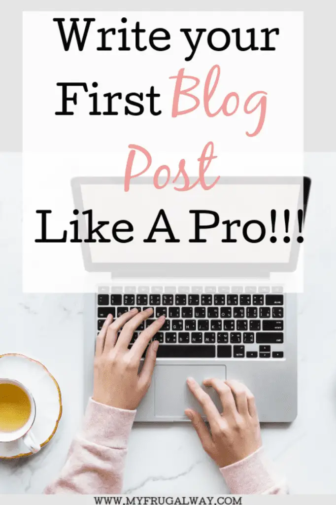HOW TO WRITE YOUR FIRST BLOG POST IN WORDPRESS. - MyFrugalWay